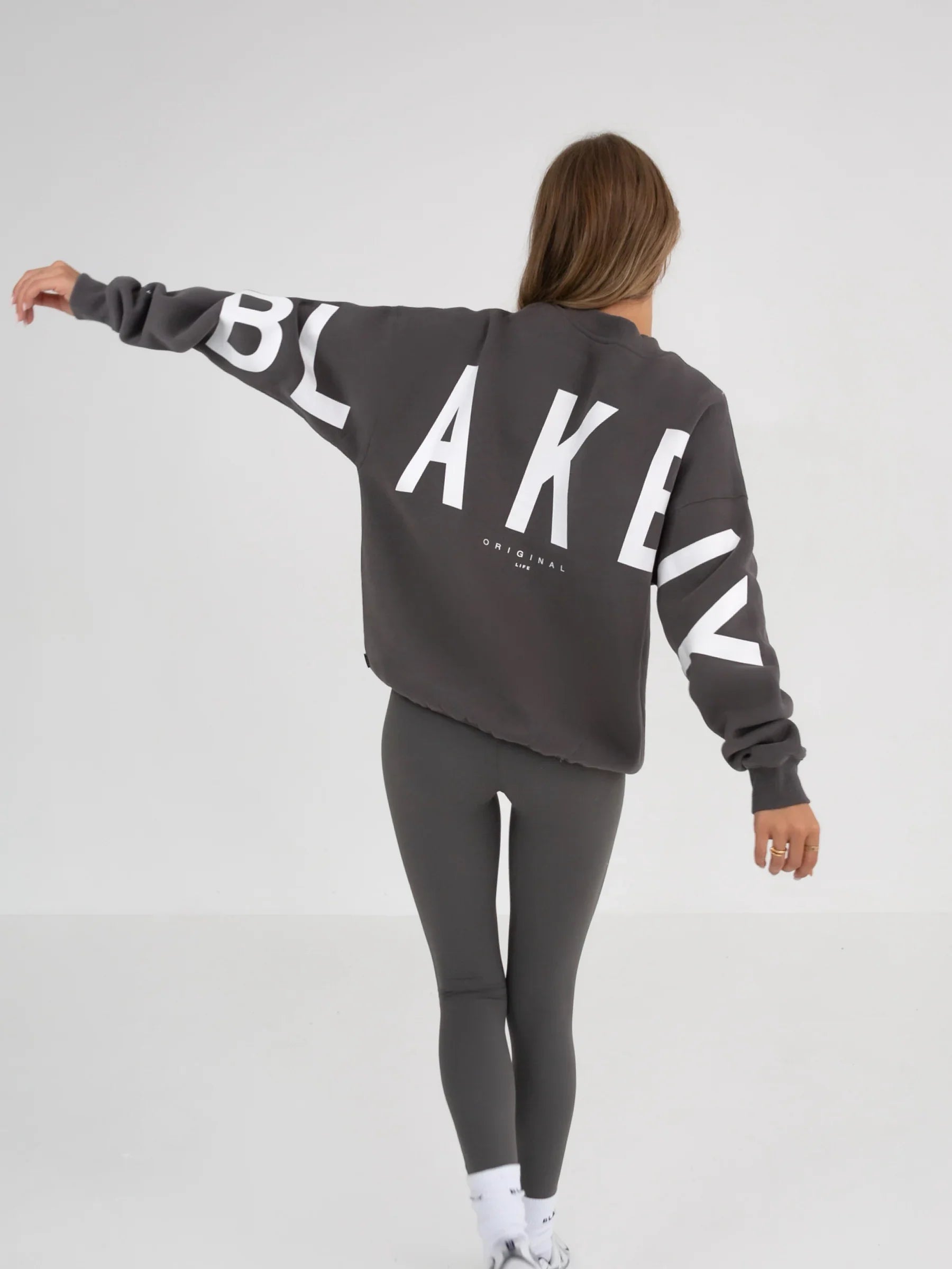 Buy Blakely Charcoal Isabel Oversized Jumper | Free delivery on orders ...