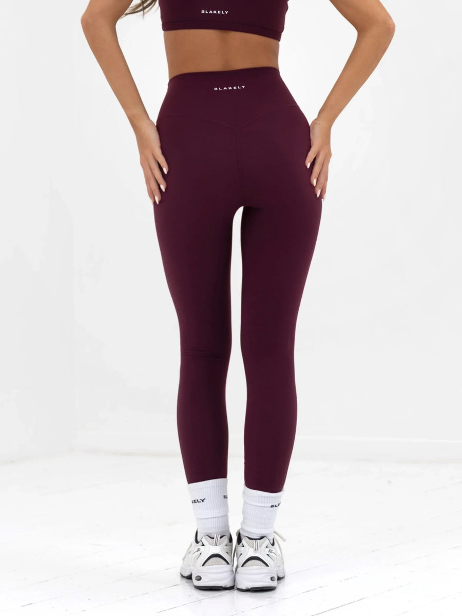 Buy Blakely Womens Dark Cherry Ultimate Active Leggings | Free delivery ...