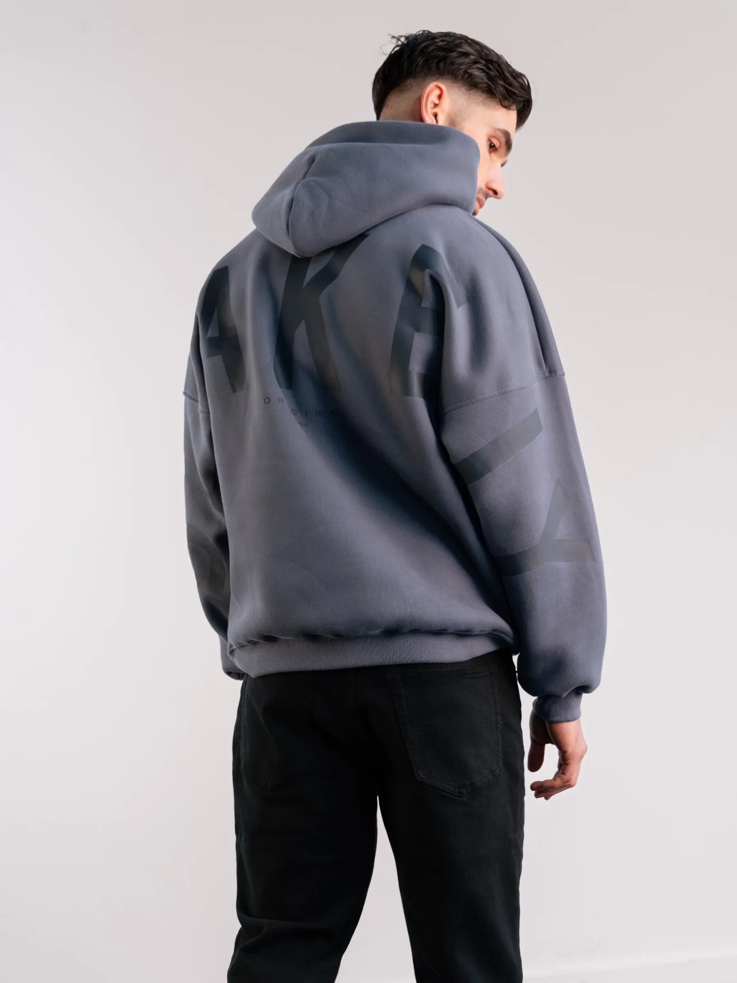 Buy Blakely Blue Tonal Idris Oversized Hoodie | Free delivery on orders ...