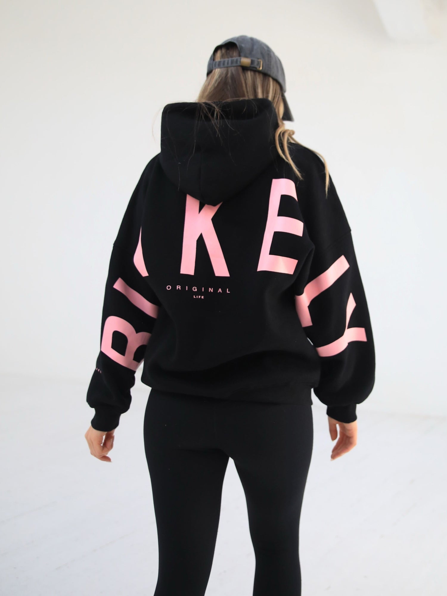 Buy Blakely Members Isabel Black & Pink Oversized Hoodie | Free ...