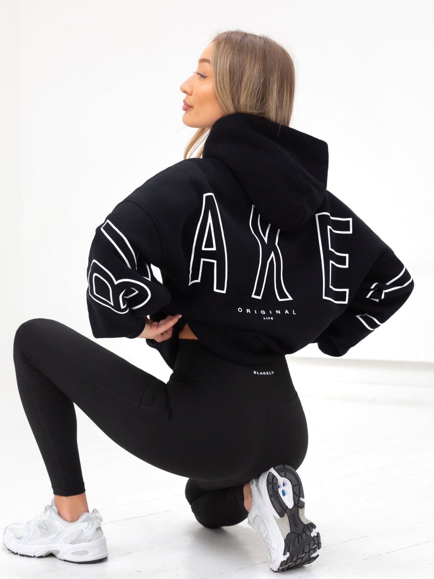Buy Blakely Black Outline Isabel Oversized Hoodie | Free delivery on orders over £70 – Blakely ...