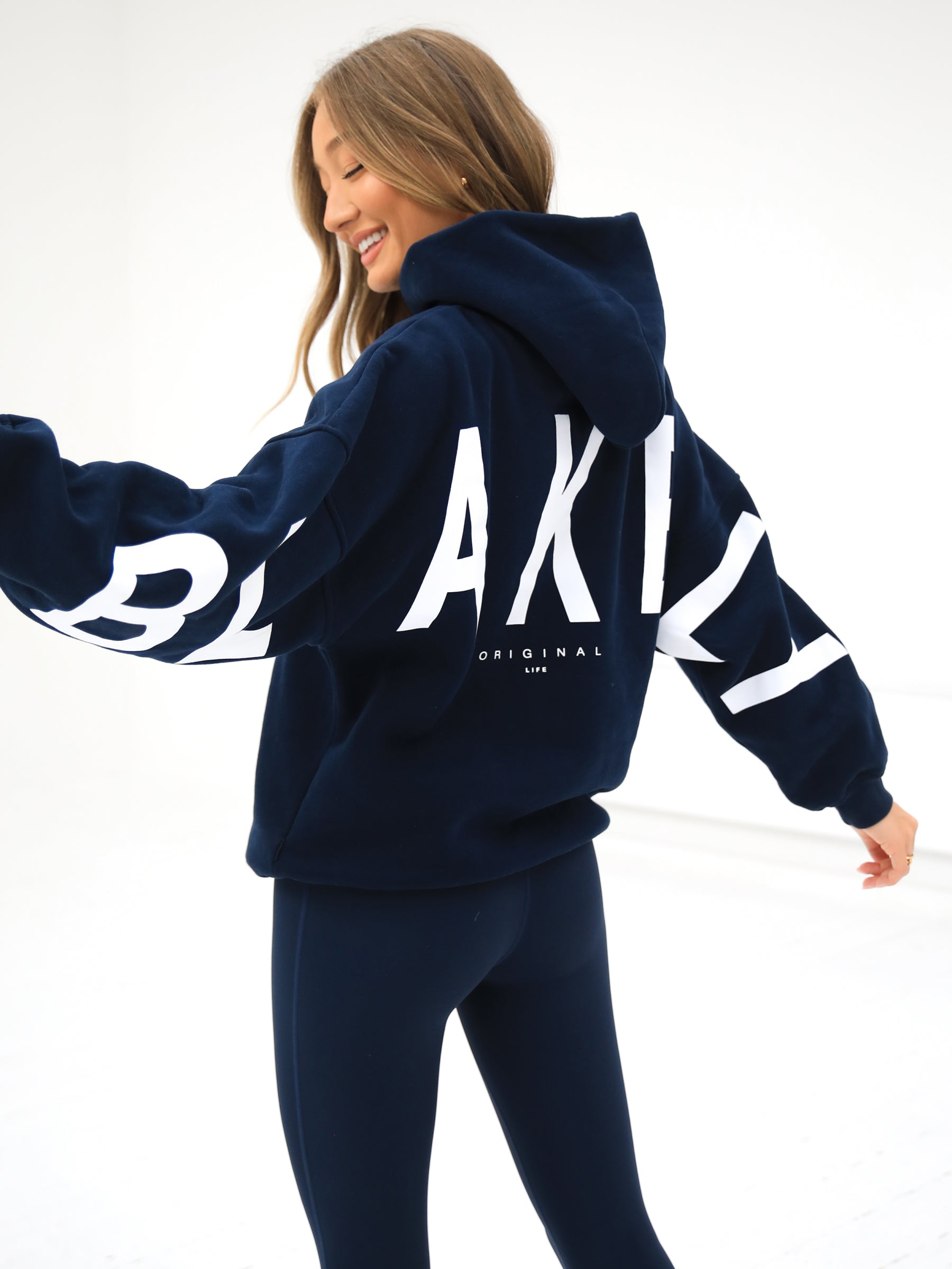 Buy Blakely Navy Blue Isabel Hoodie | Free delivery on orders over £70 ...