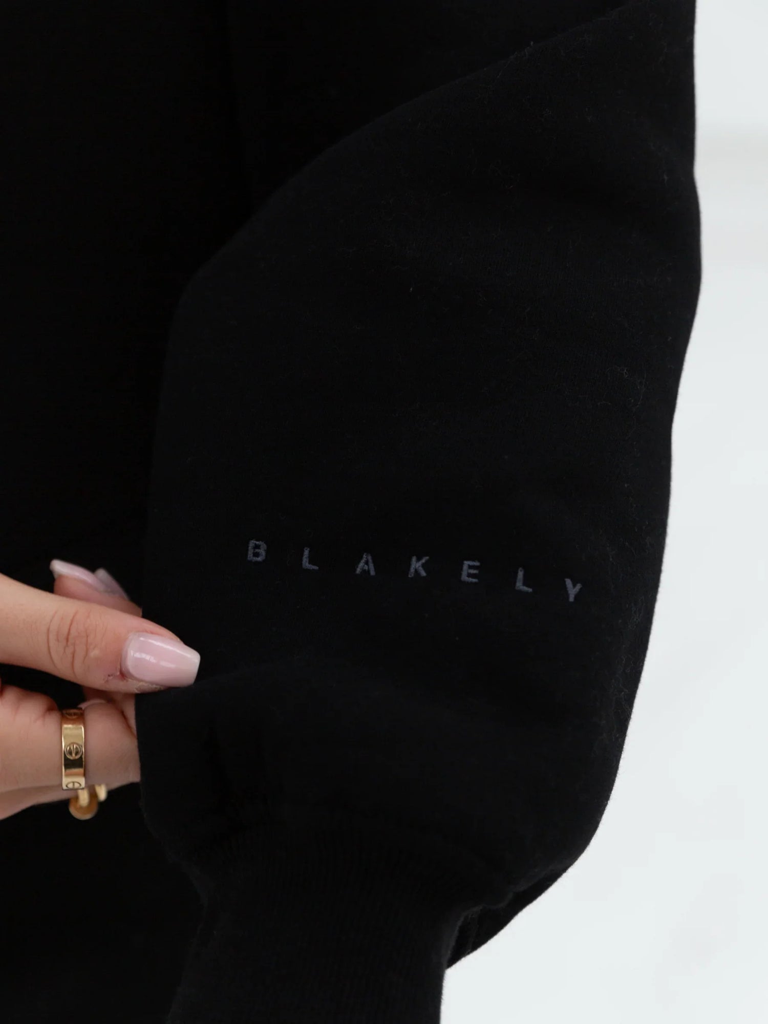 Buy Blakely Black Tonal Isabel Oversized Hoodie | Free delivery on ...