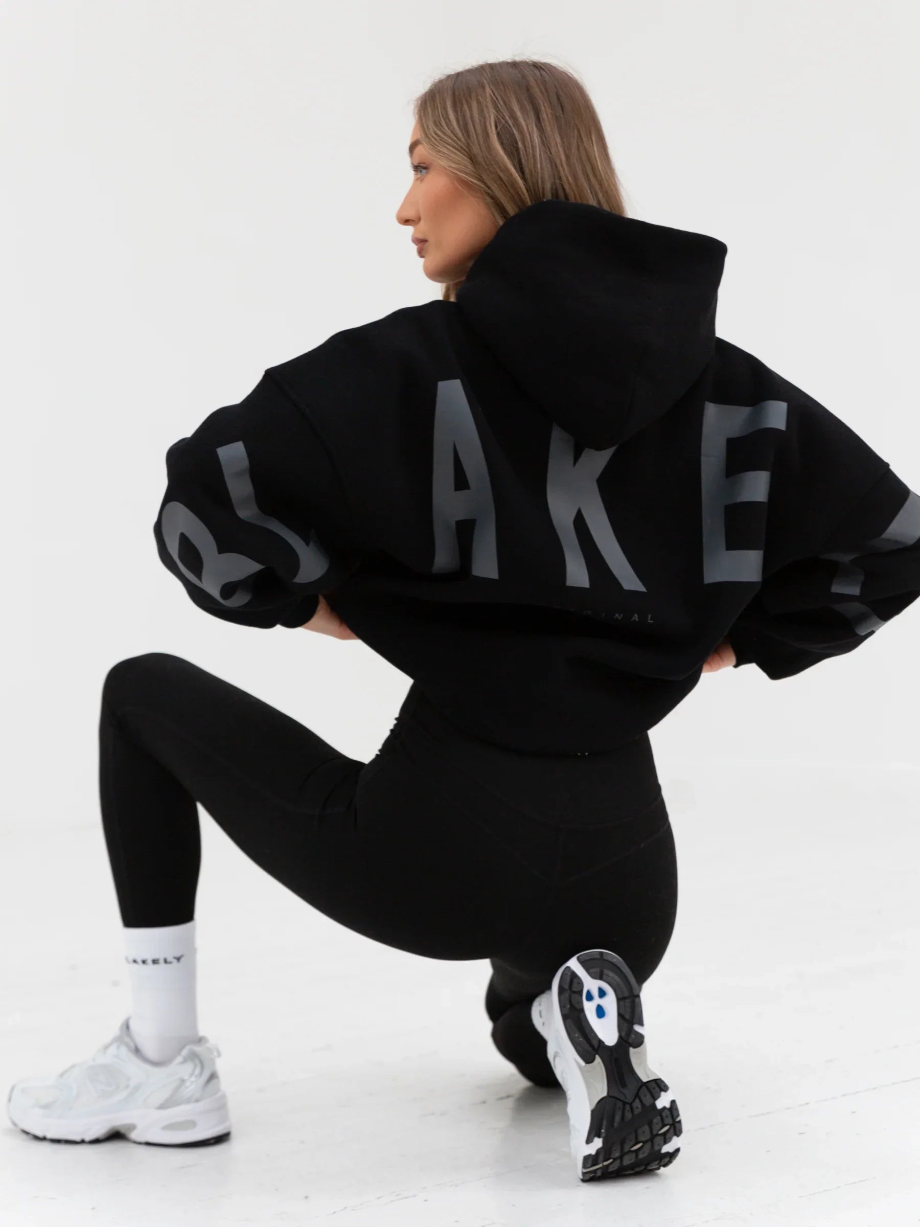 Buy Blakely Black Tonal Isabel Oversized Hoodie | Free delivery on ...
