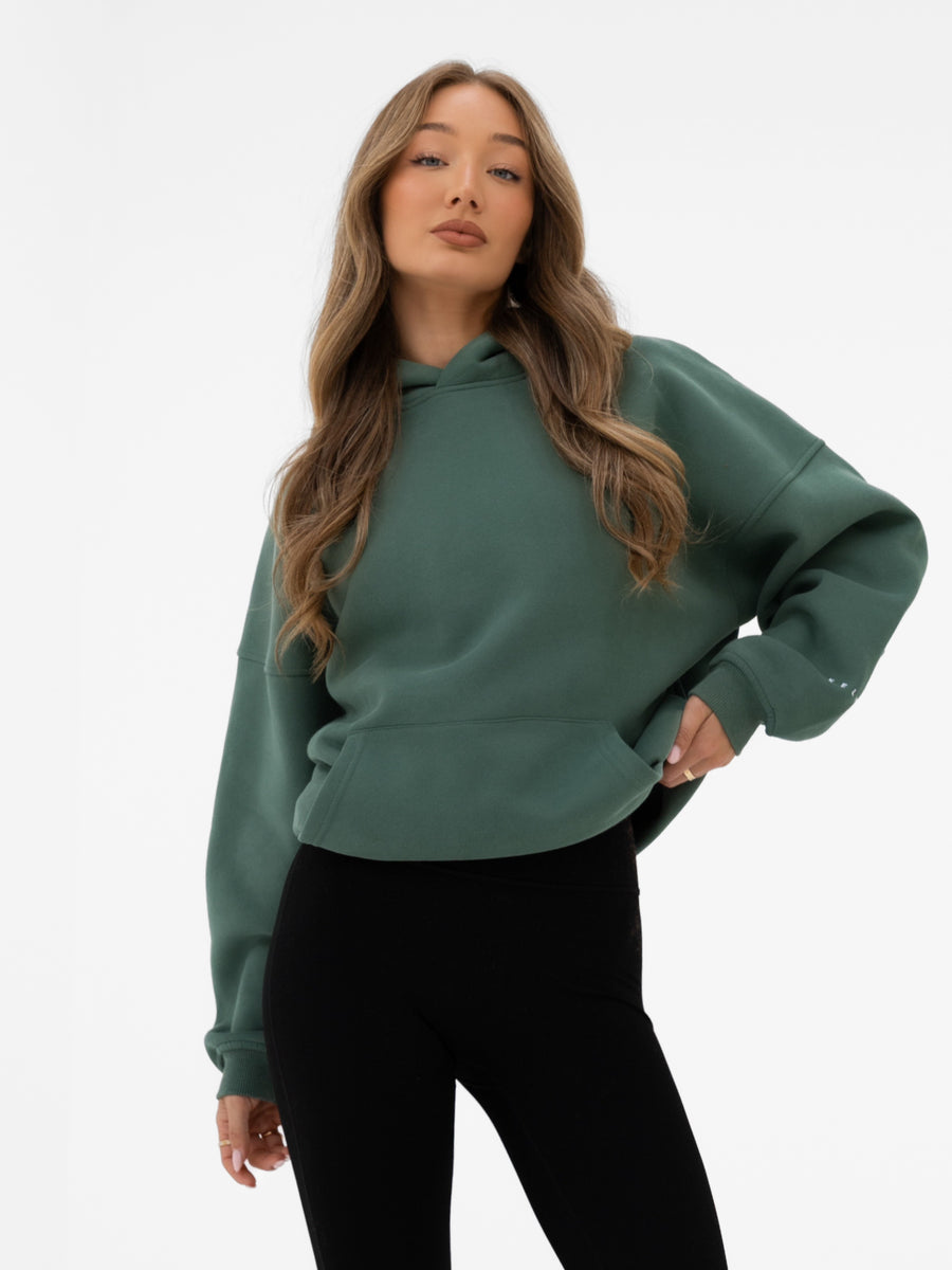 Buy Blakely Womens Vintage Green Isabel Oversized Hoodie | Free ...