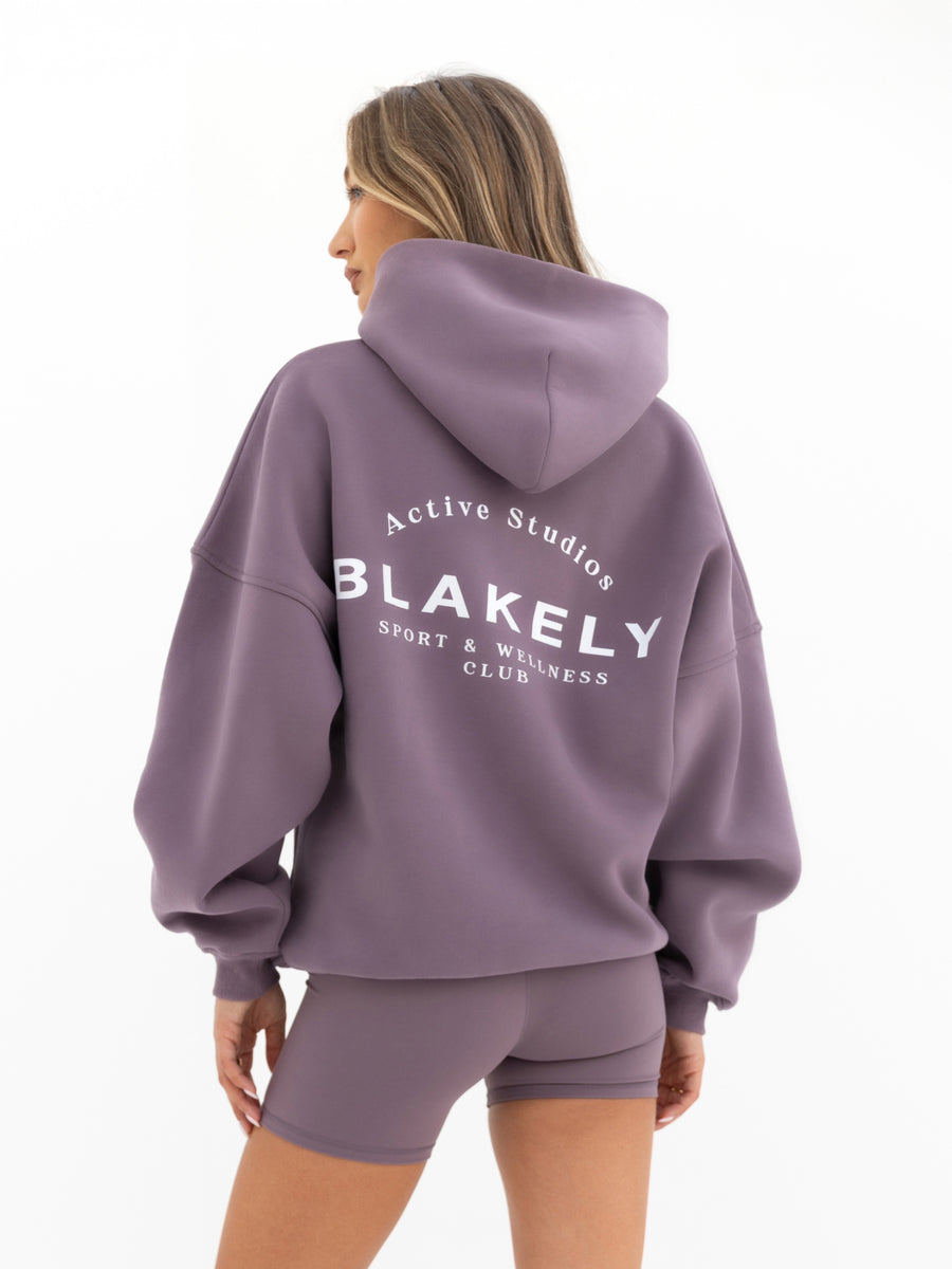 Buy Blakely Grape Active Studios Oversized Hoodie | Free delivery on ...