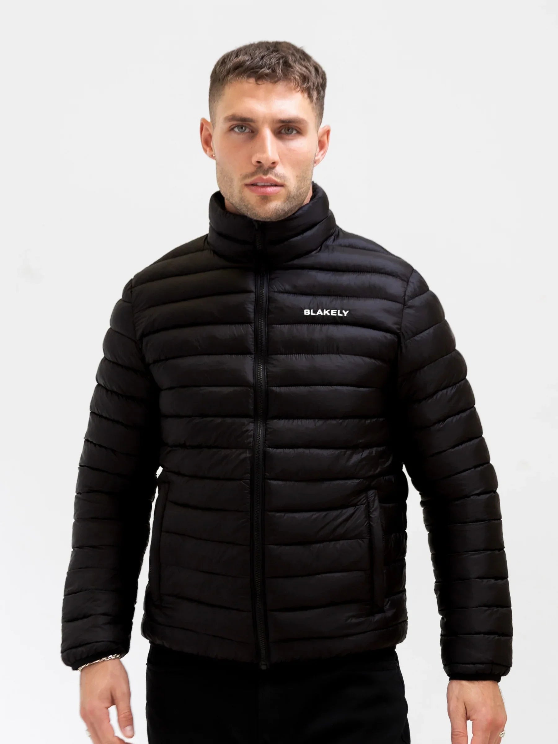 Buy Blakely Black Lucas Lightweight Puffer Jacket | Free delivery on ...