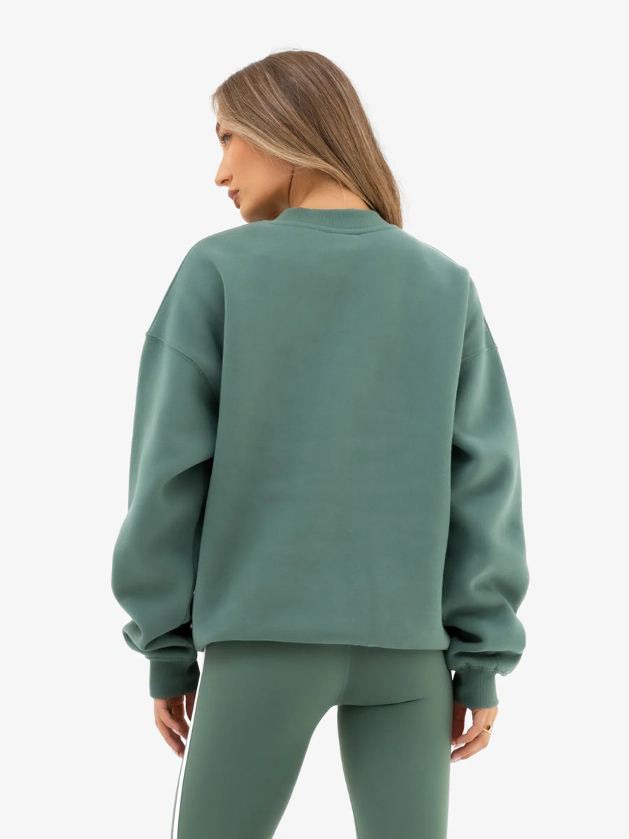 Buy Blakely Womens Vintage Green Jada Oversized Jumper | Free delivery ...