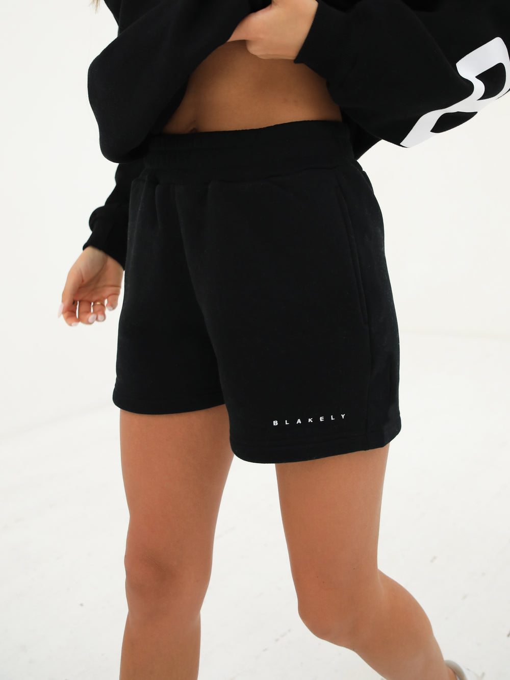Buy Blakely Isabel Black Jogger Shorts | Free delivery on orders over £ ...