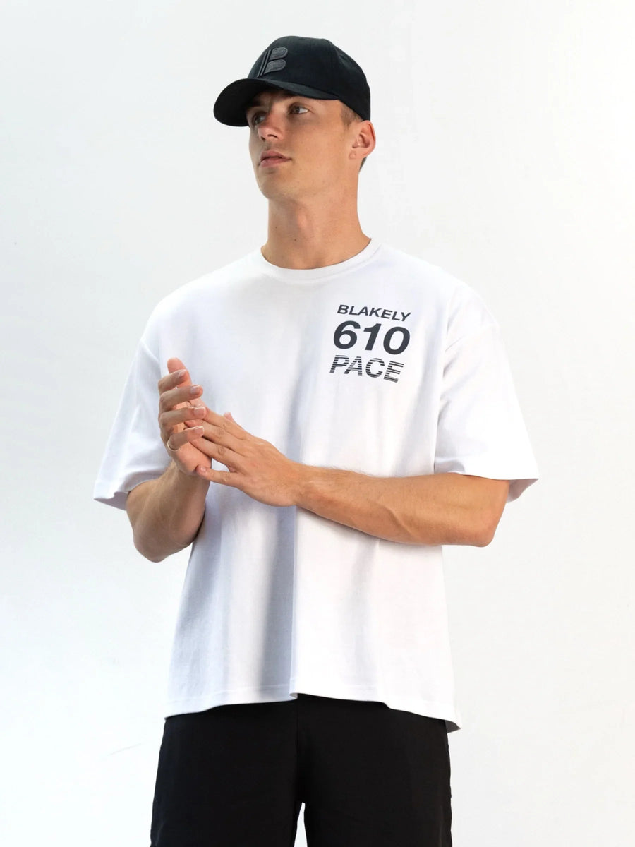 Buy Blakely Bright White Pacer 610 Unfitted T-Shirt | Free delivery on ...