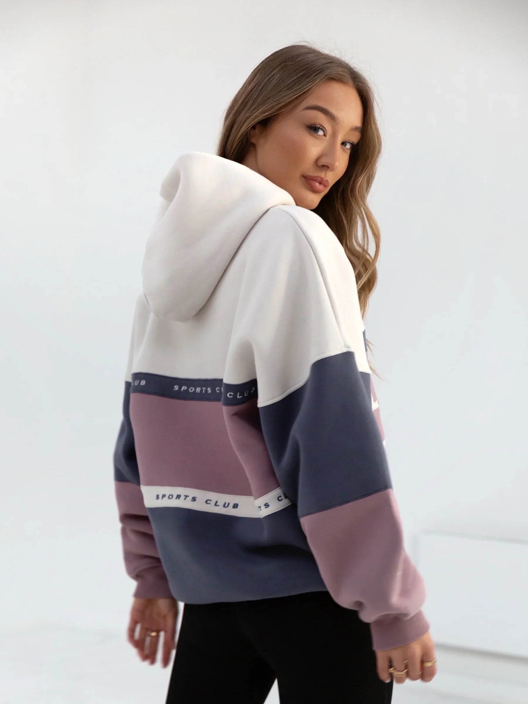 Buy Blakely Womens Dusty Pink Alpine Oversized Hoodie | Free delivery ...
