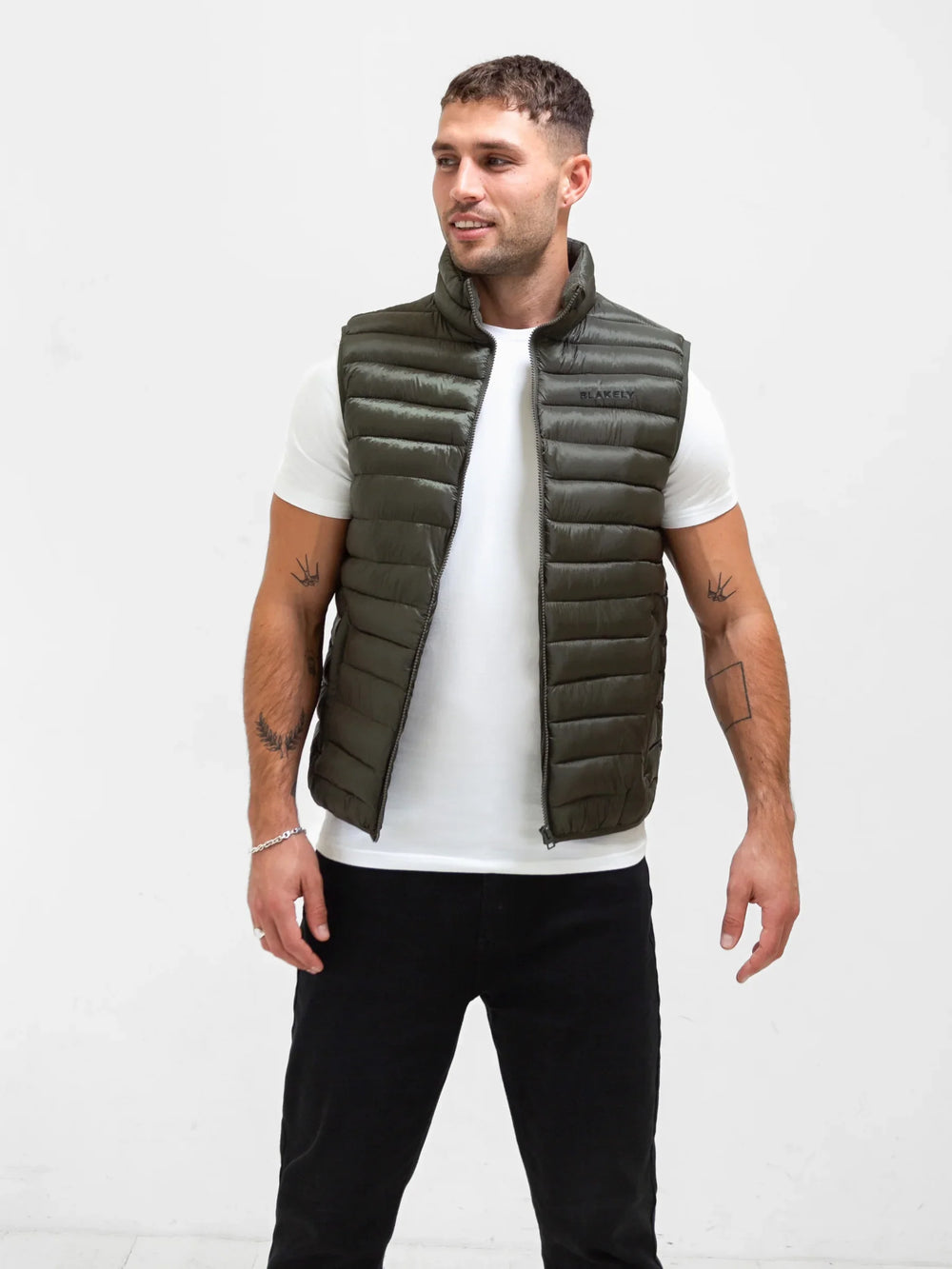 Buy Blakely Dark Green Ellis Lightweight Gilet | Free delivery on ...
