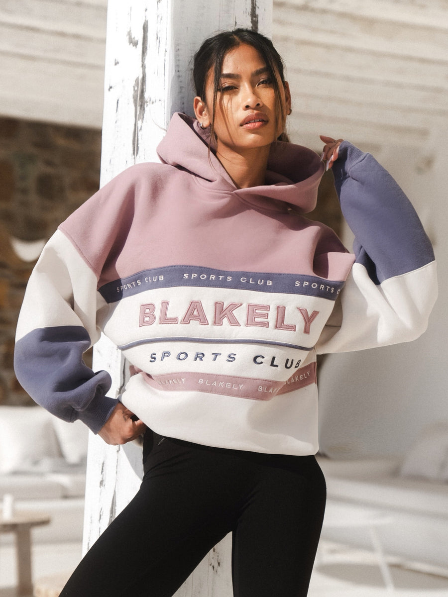 Buy Blakely Dusty Pink Alpine Sports Oversized Hoodie | Free delivery ...