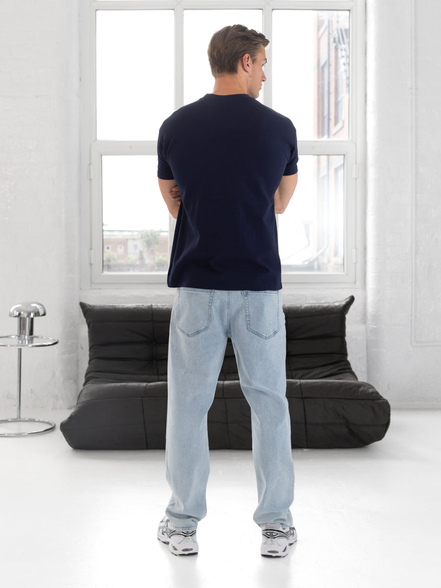 Buy Blakely Mens Bright Navy Conrad Relaxed Anchor T-Shirt | Free ...