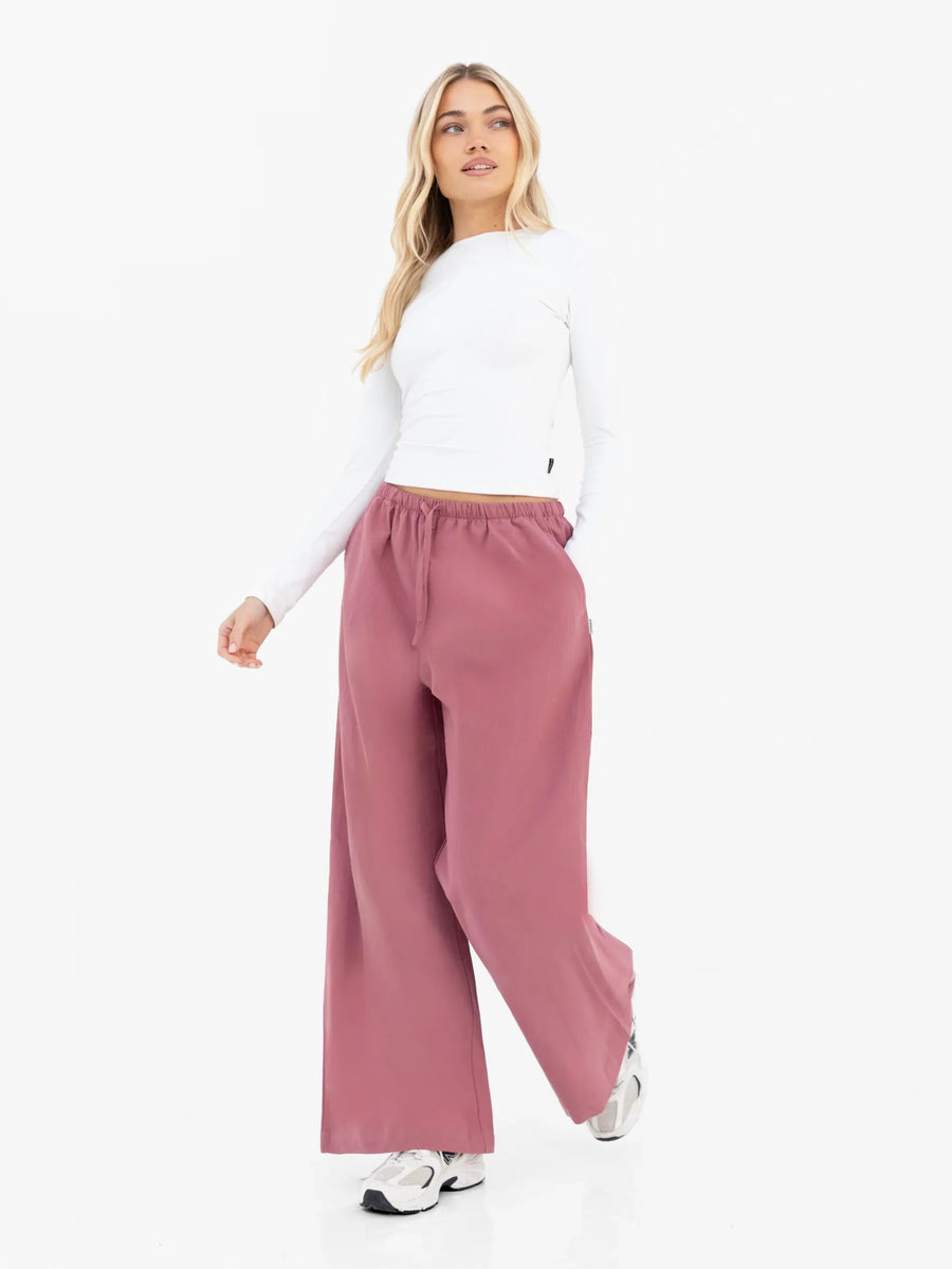 Buy Blakely Womens Dark Berry Maya Wide Leg Trousers | Free delivery on ...