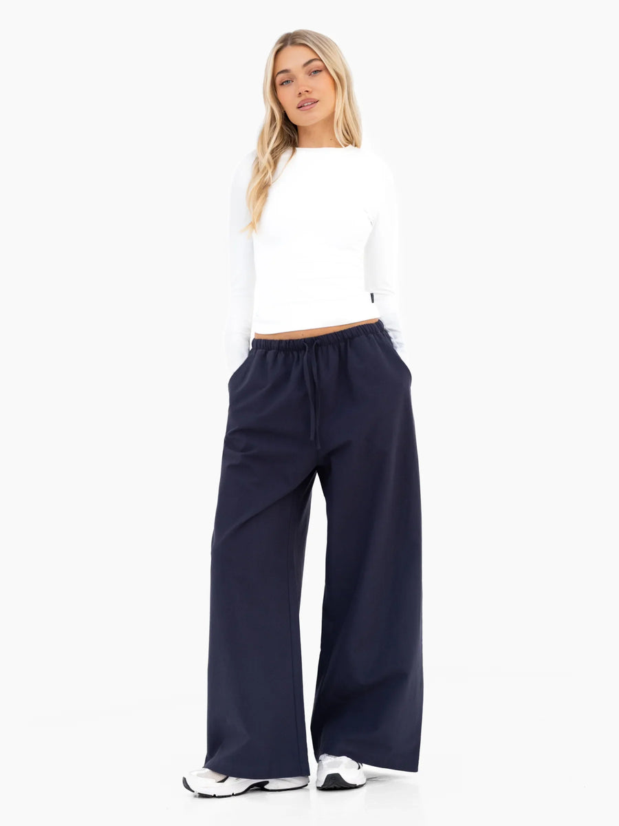 Buy Blakely Womens True Navy Maya Wide Leg Trousers | Free delivery on ...