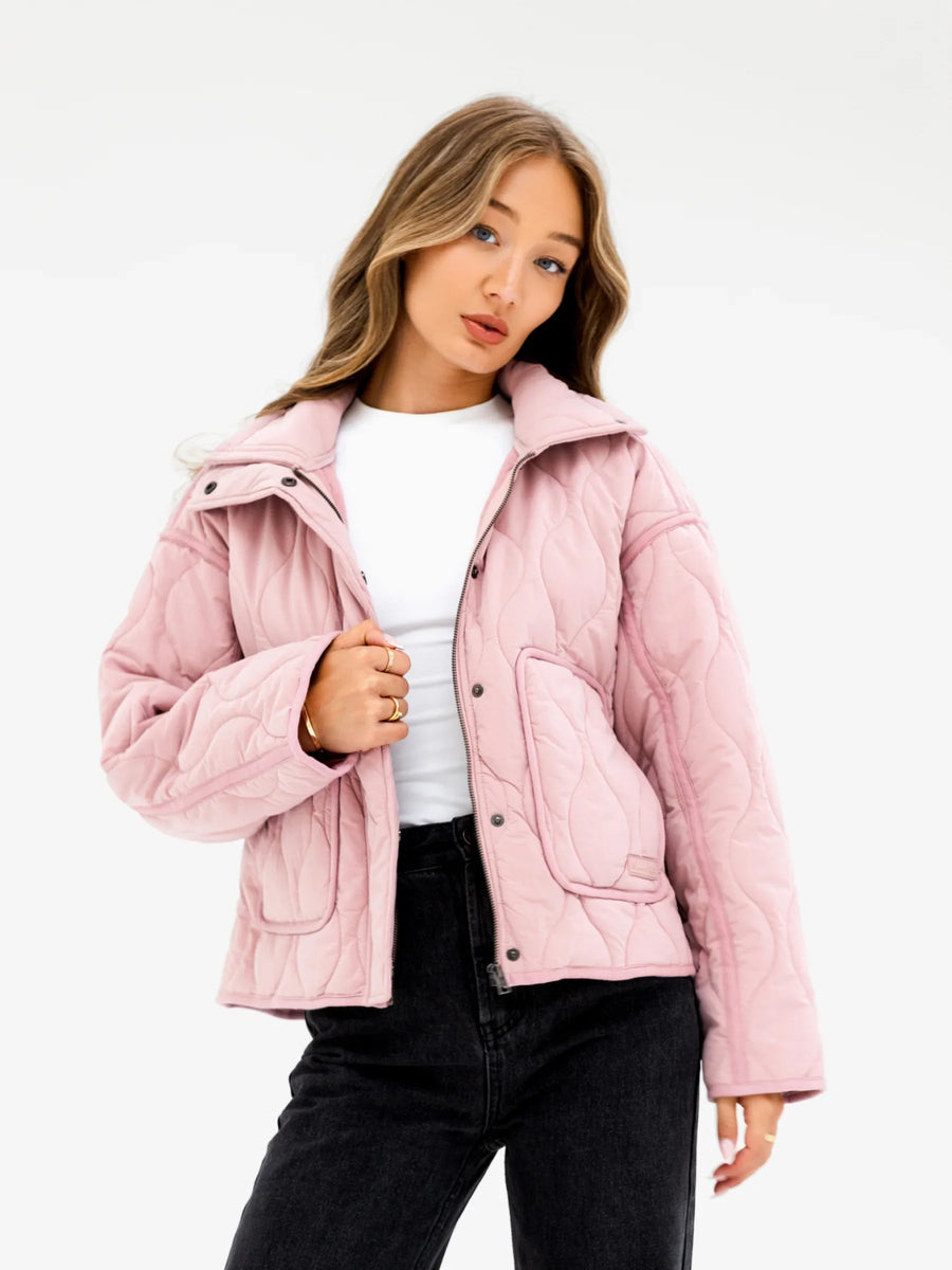 Buy Blakely Womens Soft Pink Ariana Quilted Jacket | Free delivery on ...