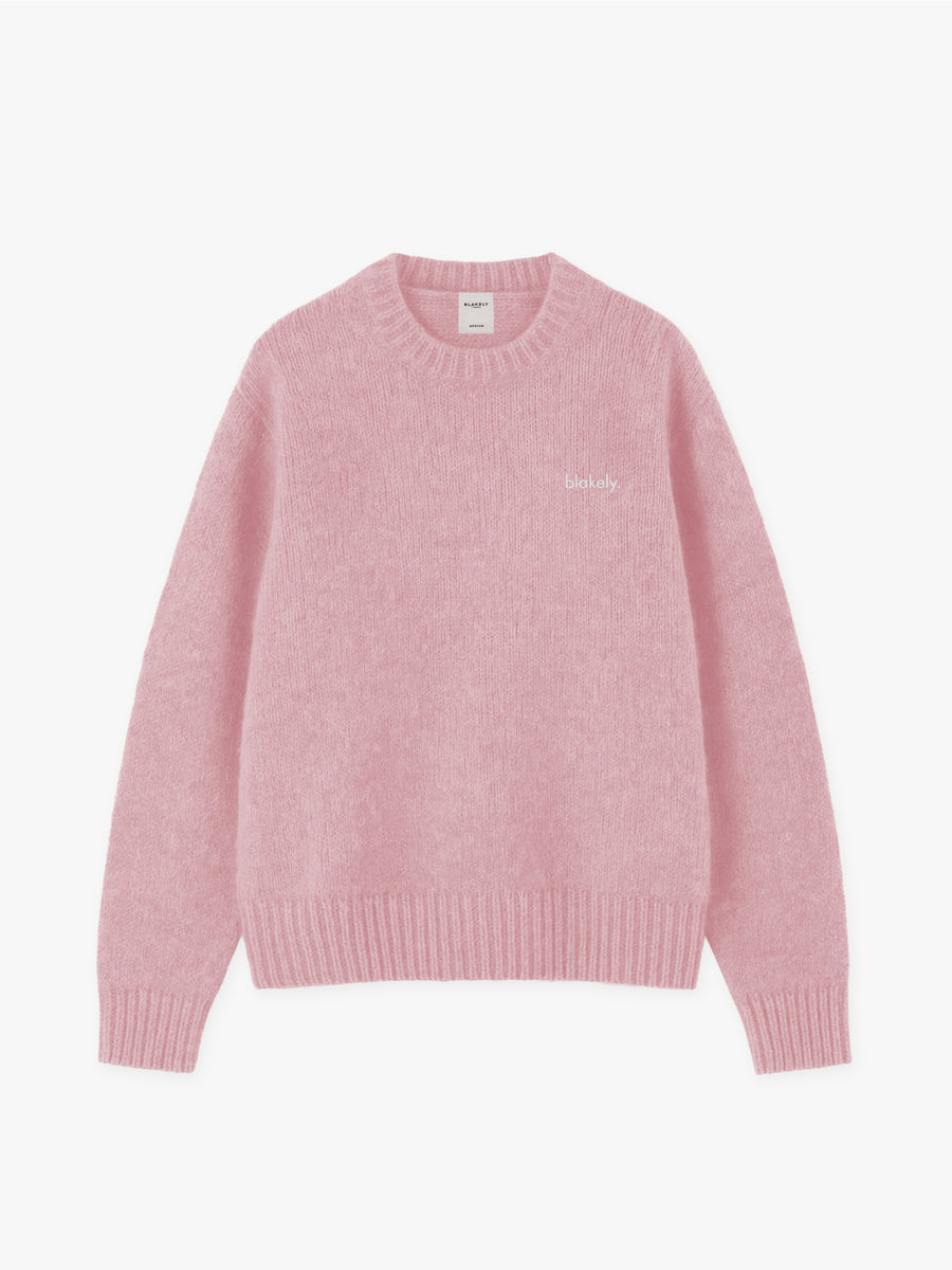 Buy Blakely Mens Pink Mason Relaxed Knitted Jumper | Free deliver on ...