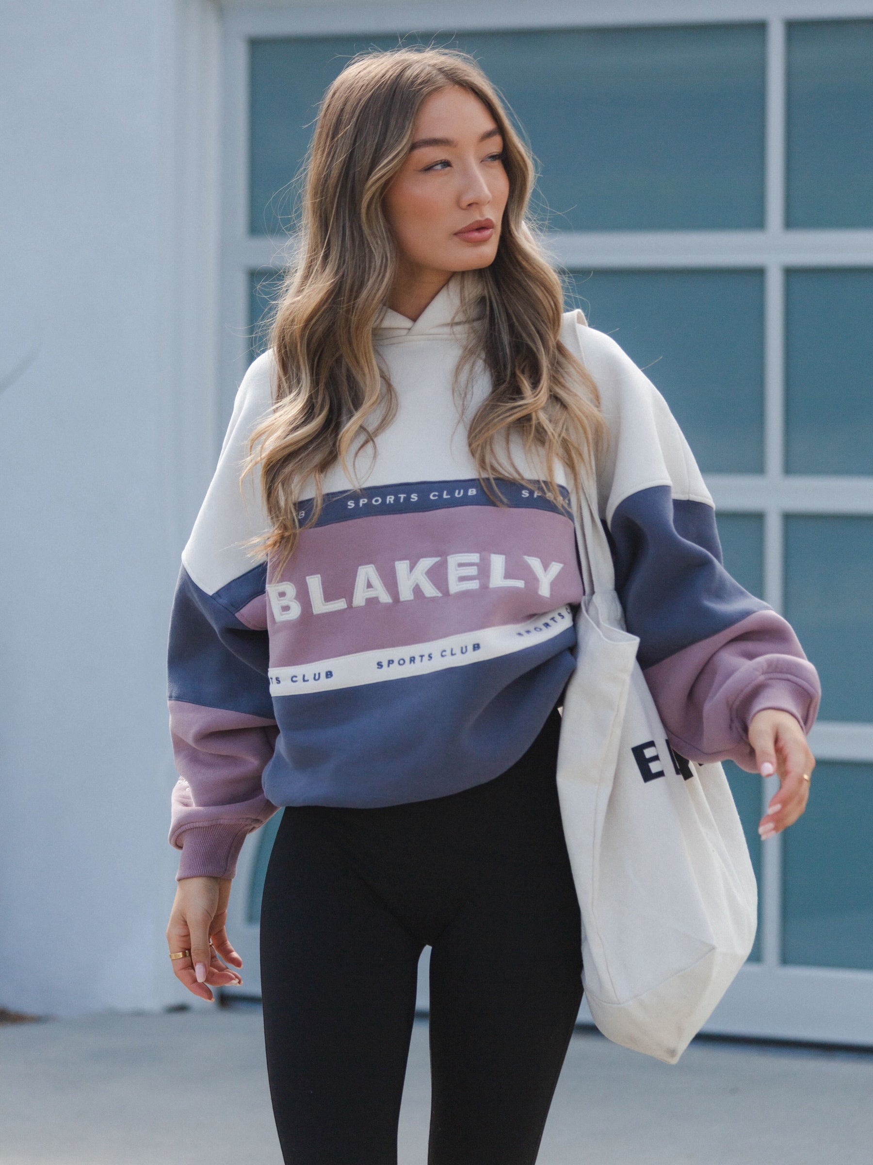Buy Blakely Womens Dusty Pink Alpine Oversized Hoodie | Free delivery ...