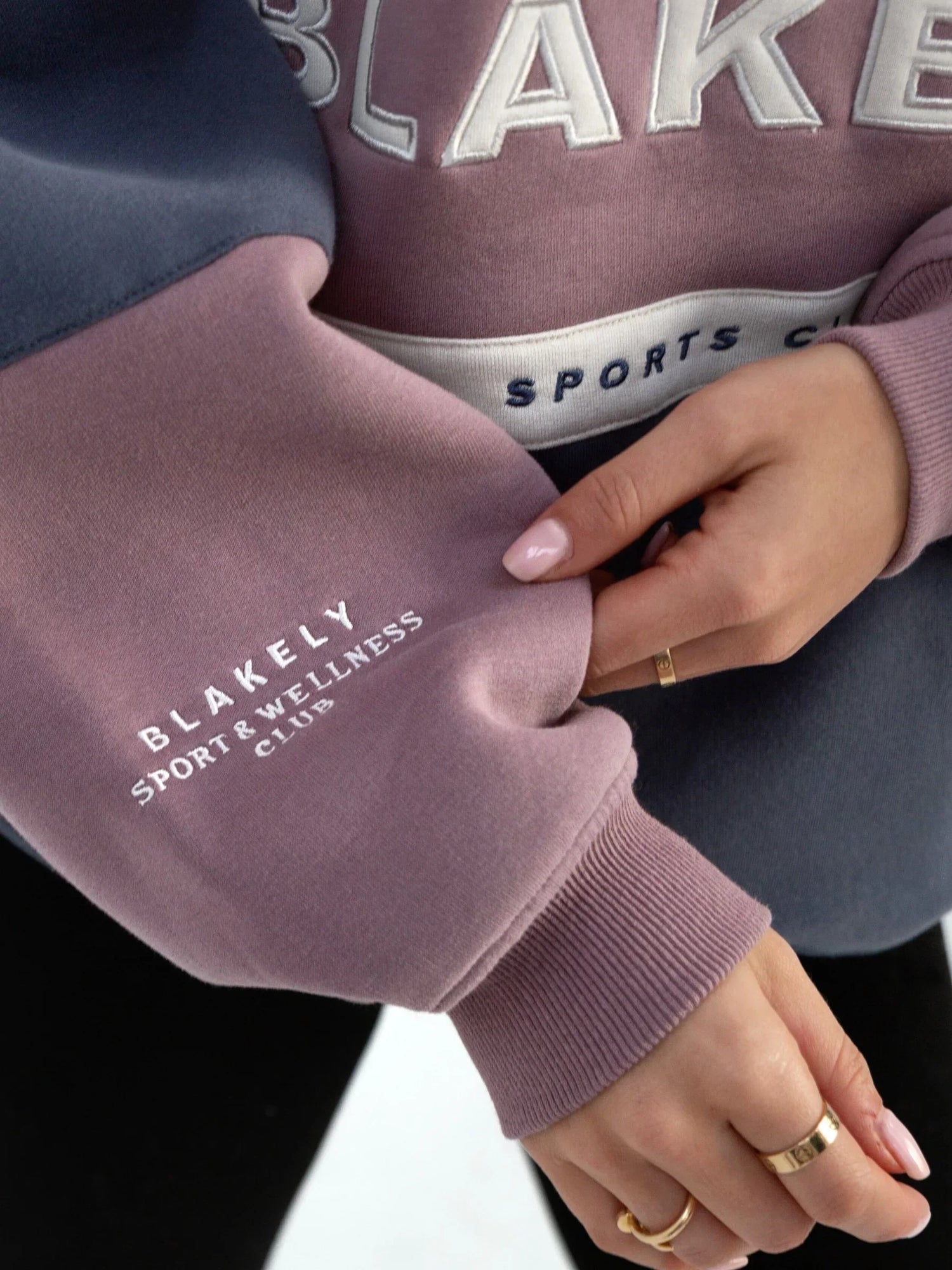 Buy Blakely Womens Dusty Pink Alpine Oversized Hoodie | Free delivery ...