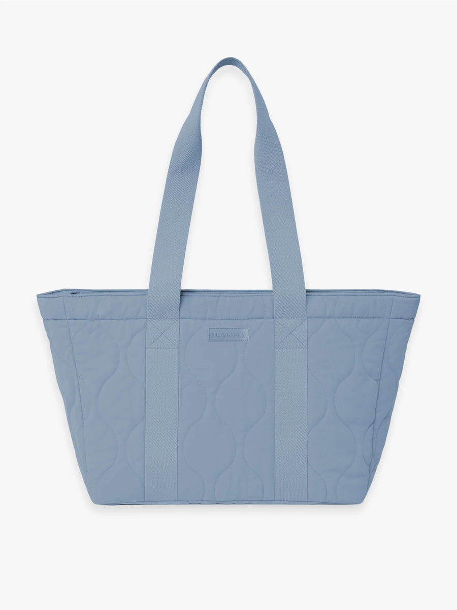Buy Blakely Dusty Blue Quilted Tote Bag | Free delivery on orders over ...