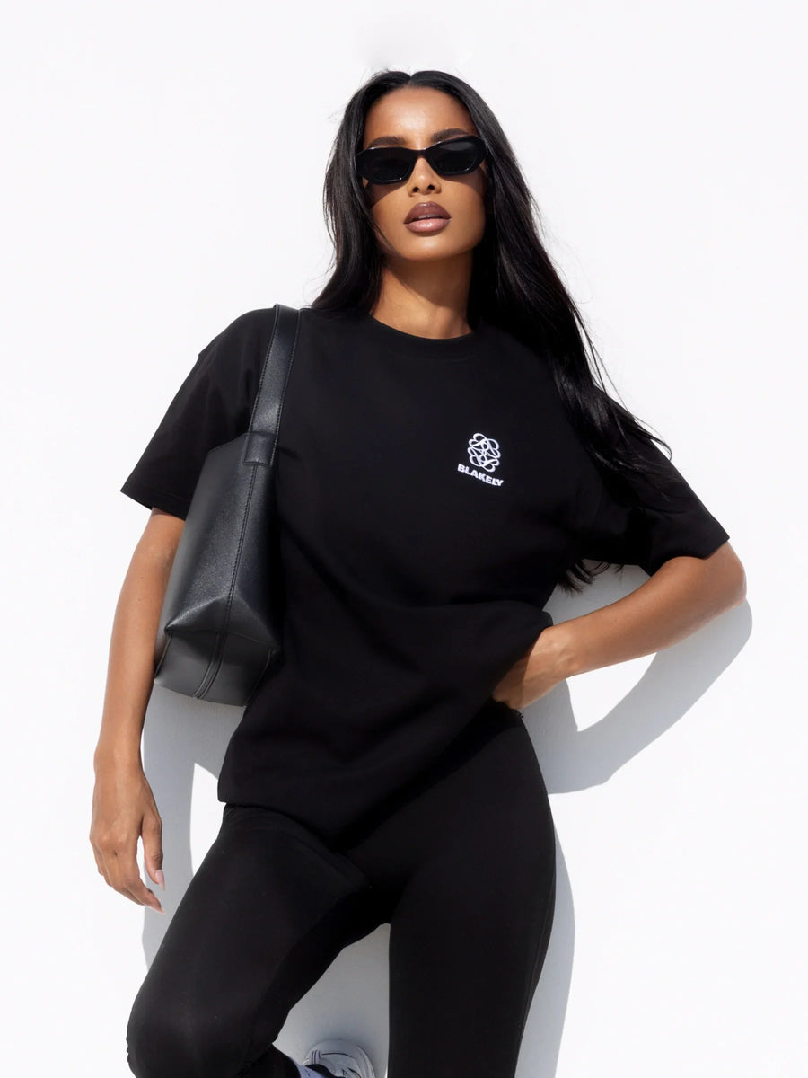 Buy Blakely Womens Black Iris Oversized T-Shirt | Free delivery on ...