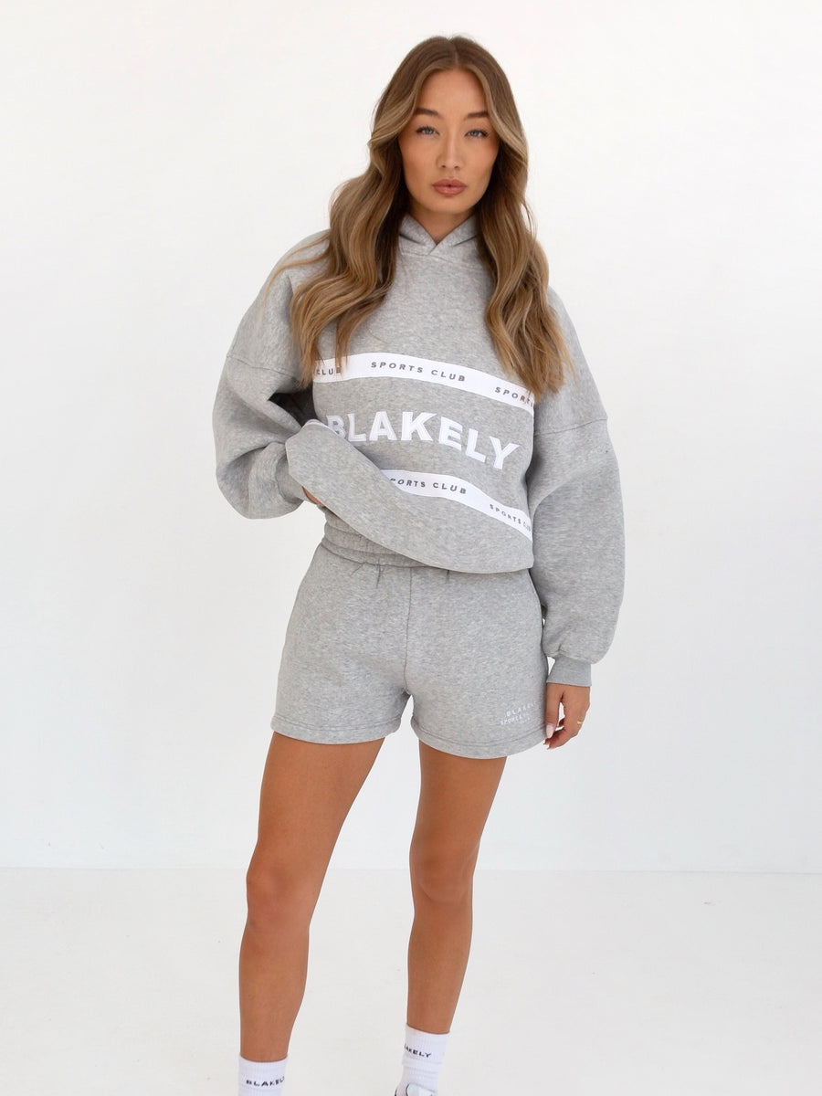 Buy Blakely Marl Grey Serena Oversized Hoodie | Free delivery on orders ...