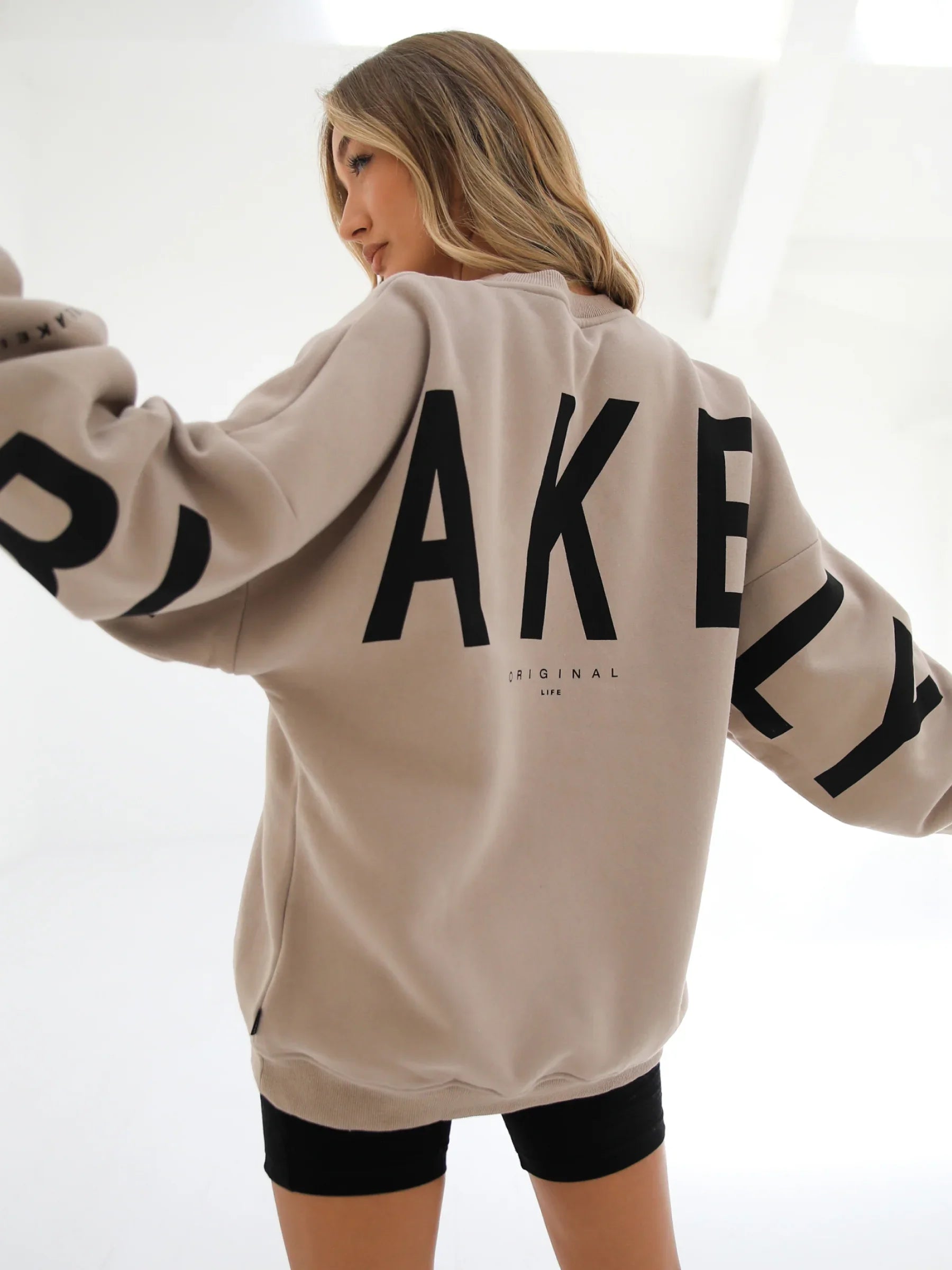 Buy Blakely Isabel Tan Oversized Jumper | Free delivery on orders over ...