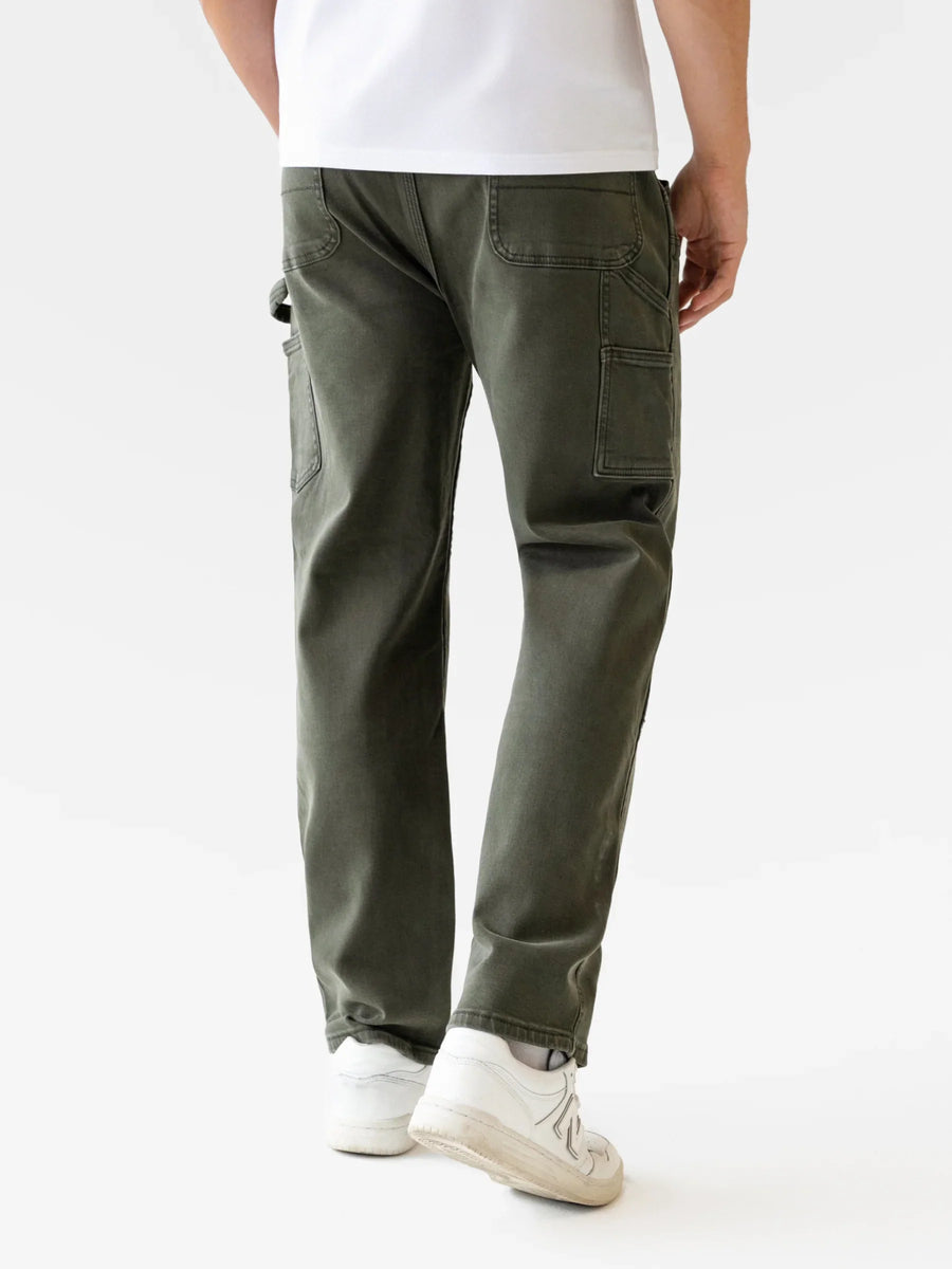 Buy Blakely Mens Olive Green Vol.21 Panel Jeans | Free delivery on ...