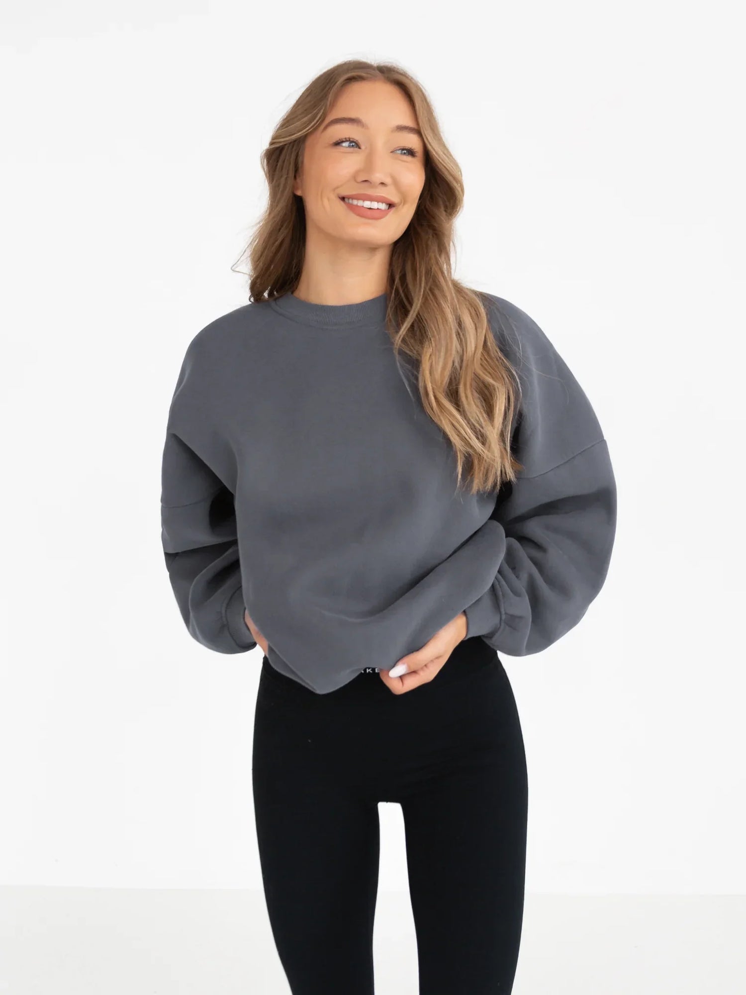 Buy Blakely Charcoal Isabel Tonal Oversized Jumper | Free delivery on ...