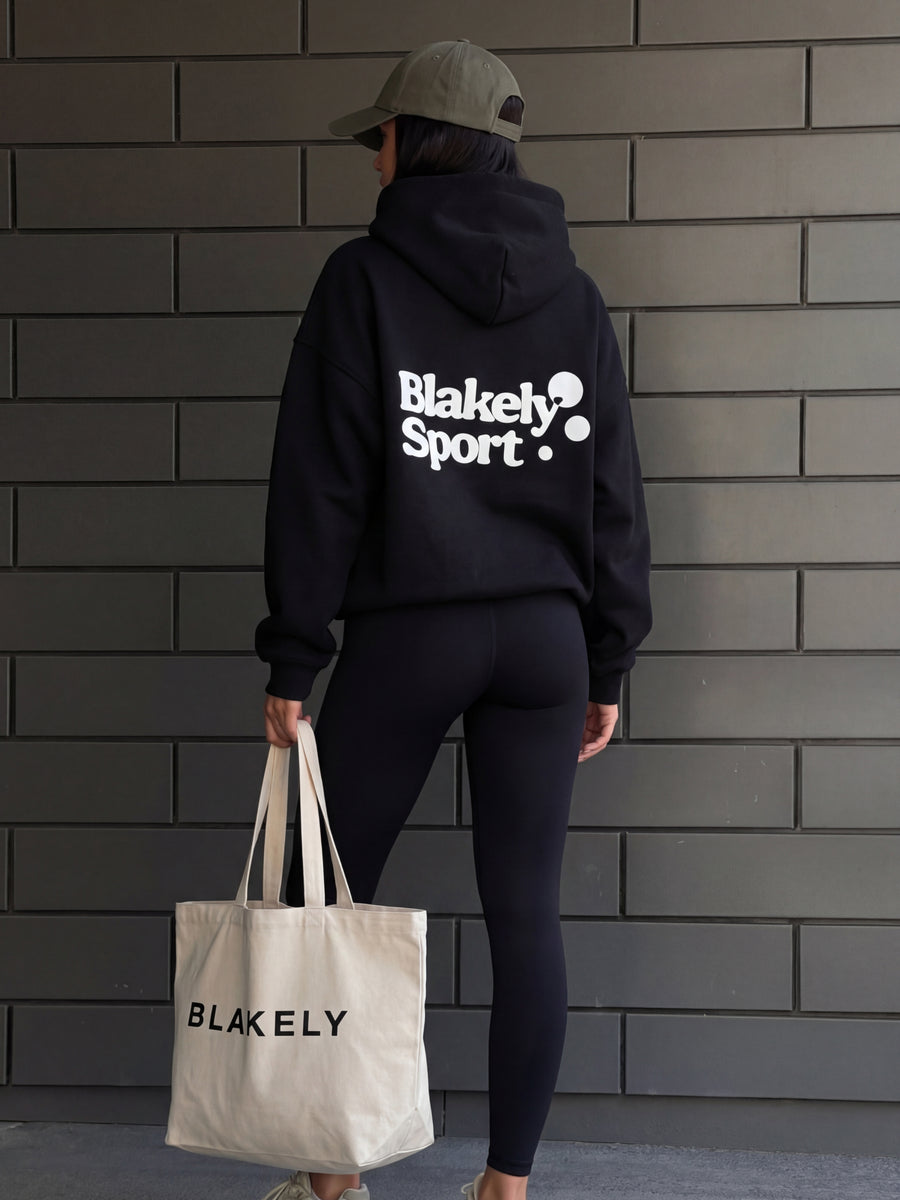Buy Blakely Womens Black Motion Oversized Hoodie | Free delivery on ...