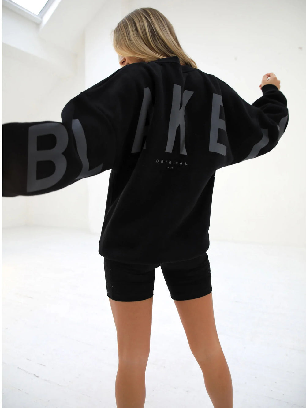 Buy Blakely Black Isabel Tonal Oversized Jumper | Free delivery on ...