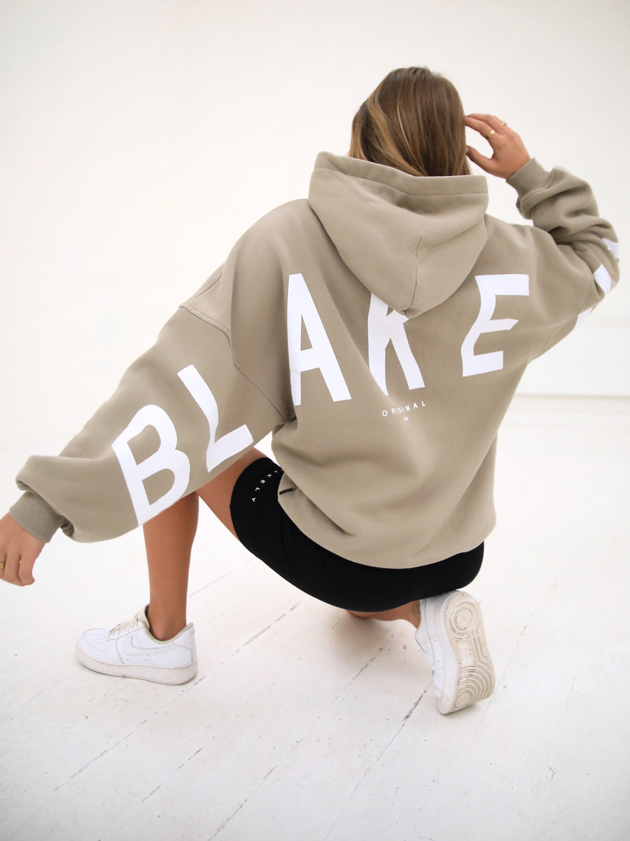 Buy Blakely Beige Isabel Oversized Hoodie | Free delivery on orders ...